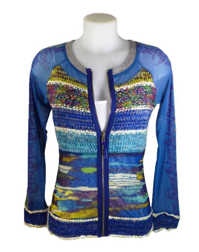LULU-H Royal Blue French Style Top - Fashion Fix Online