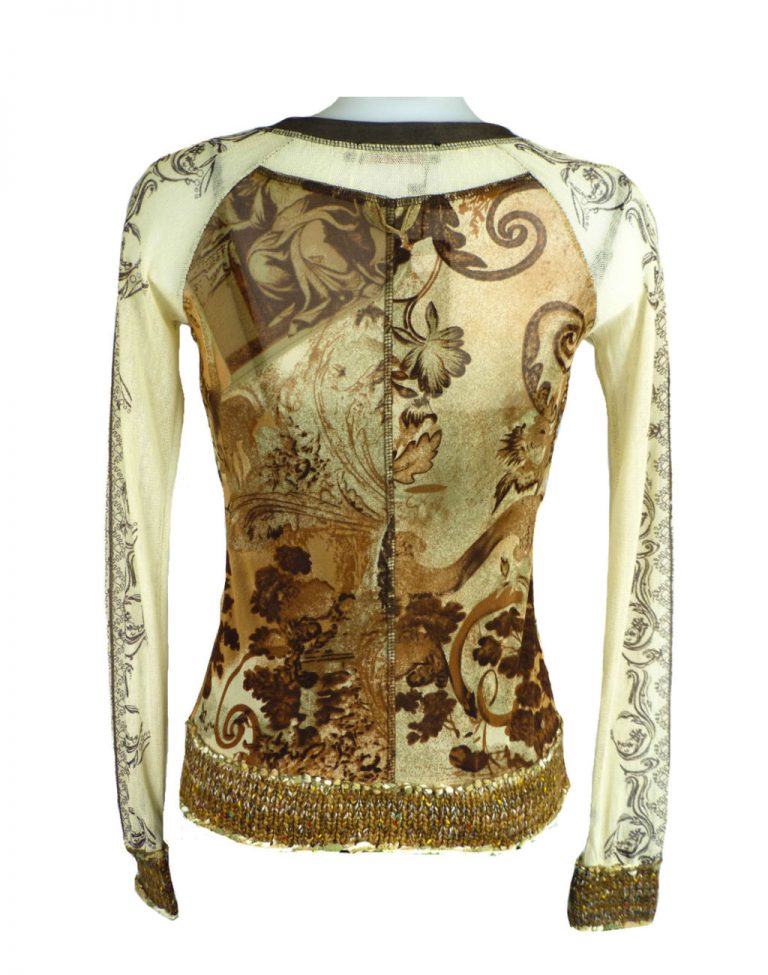 LULU-H Womens French Style Green Top