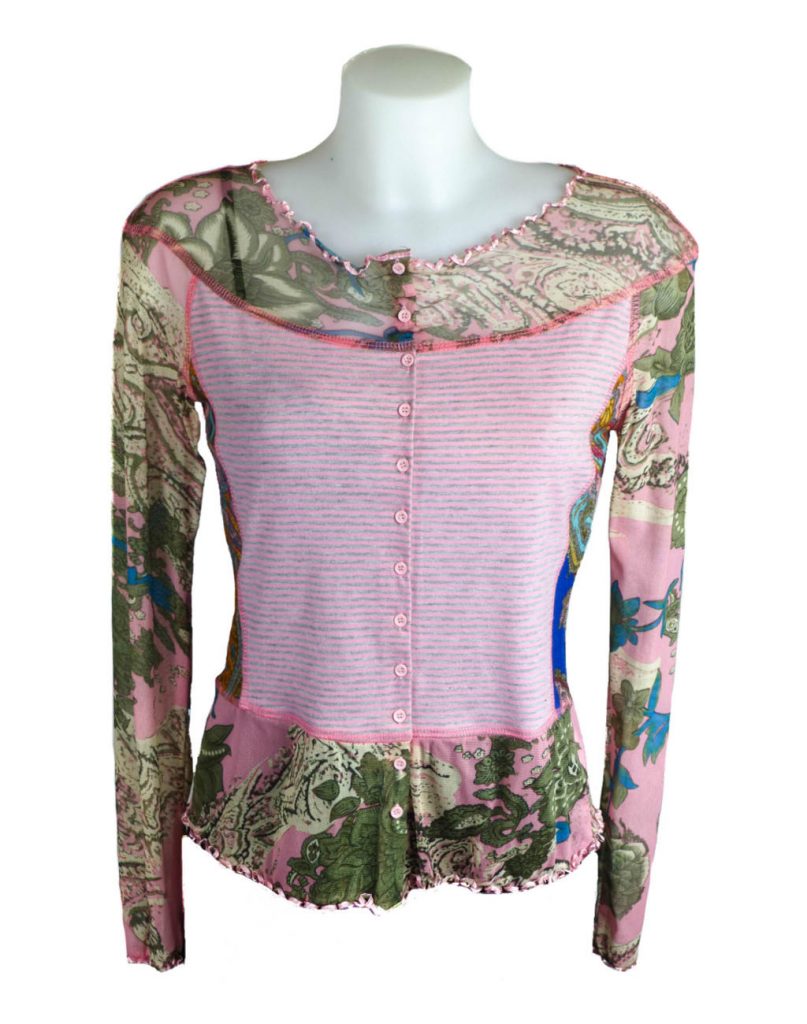 LULU H French Style Pink Summer Top