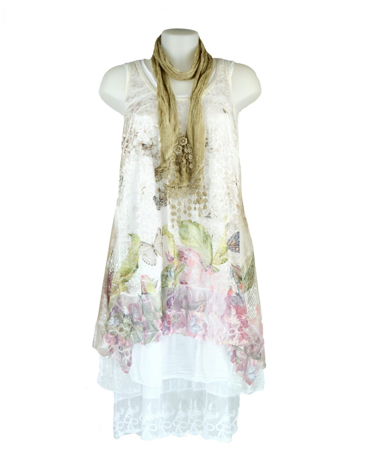 Giuliana 3 Piece Lace Tunic Set (One Size) - Fashion Fix Online