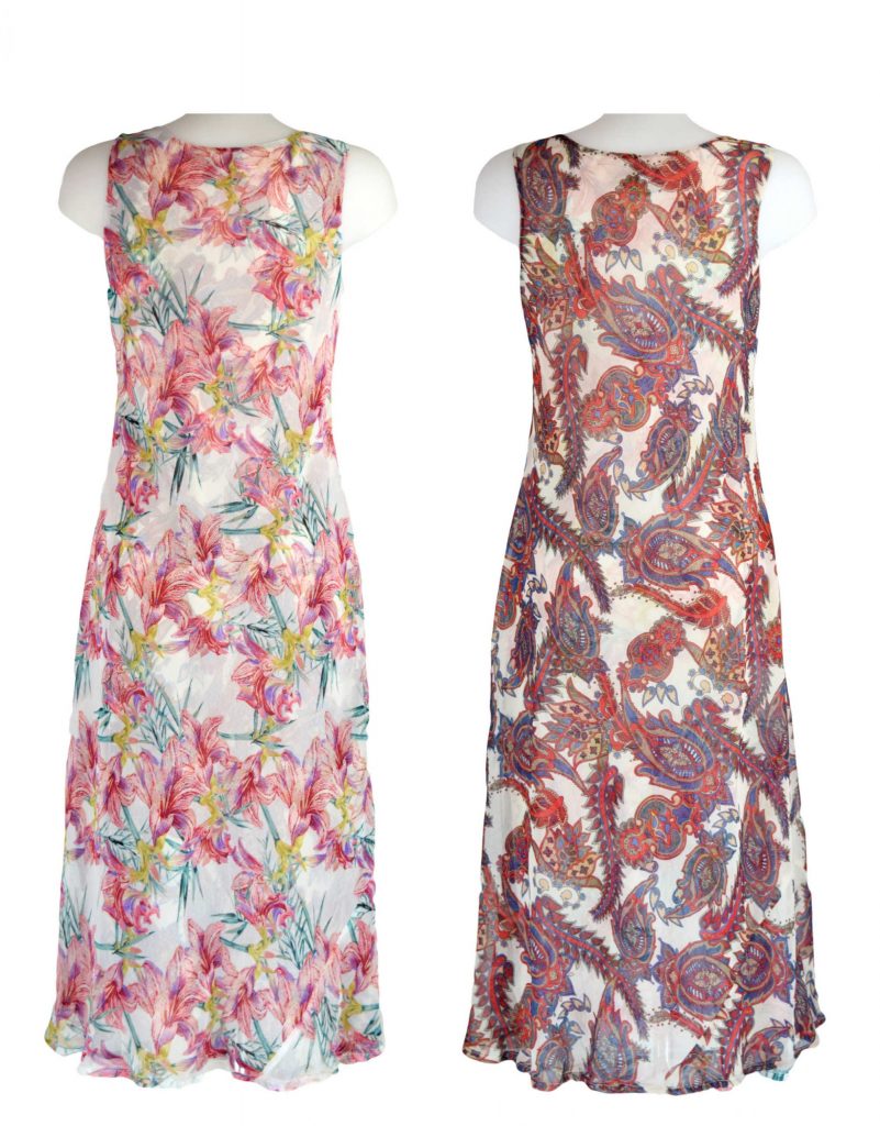 Paramour Reversible 2 in 1 Sleeveless Dress White And Pink - Fashion ...