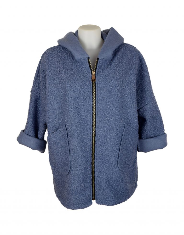 LULU-H French Style Womens Burgundy Jacket