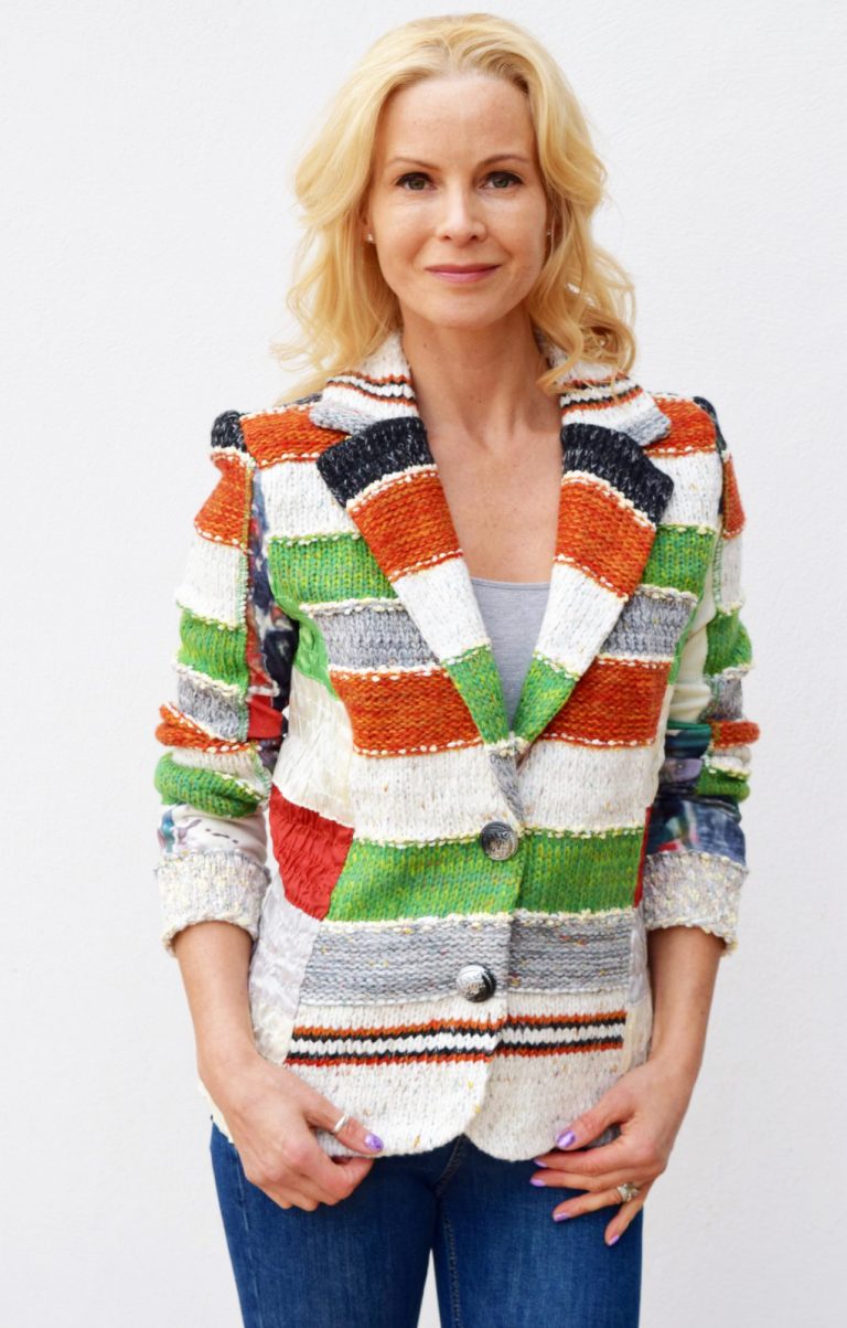 LULU-H French Style Womens Burgundy Jacket